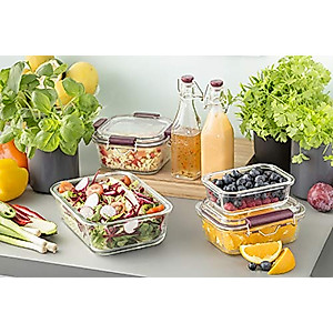 Kilner Jar 0.6 Litre Fresh Storage Stackable Glass Food Container, 17 x 12.5 x 7.5 cm, Transparent
