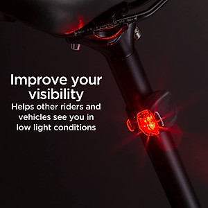 Schwinn LED Quick Wrap Bike Lights Set, Battery Powered Front Headlight and Rear/Back Tail Lights, Tool-Free Stretch-and-Hook Strap, 11 Lumen Wrap Light Set, Black
