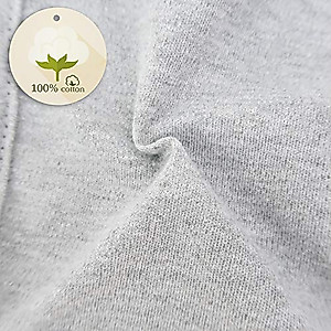 JELLYTREE Baby Hat Bonnet 100% Cotton Soft Toddler Earflap Hats Infant Boys Beanie Pilot Caps, Grey+Black, L