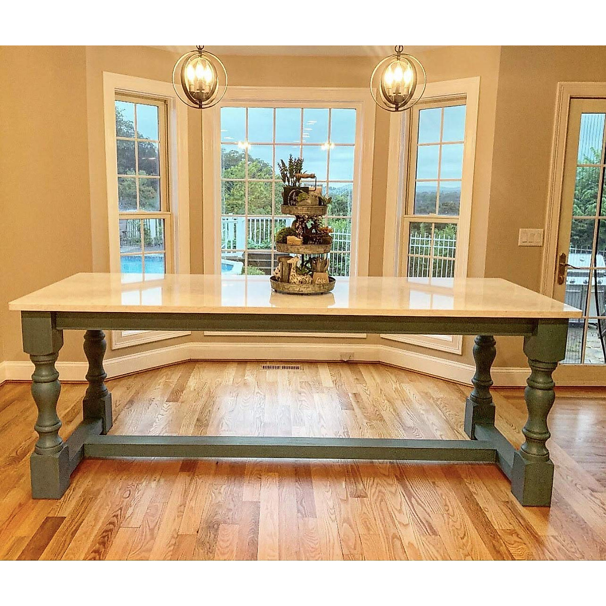 CAROLINA LEG CO. Chunky Monastery Pine Island Leg - Unfinished - Single Leg - Handcrafted in the USA - Dimensions: 5" x 34.5"