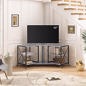LENNYVILLNA TV Stand, Entertainment Center with Power Outlet, Flexible TV Stands for Living Room, Television Stands for 55 inch TV, TV Stand for Bedroom, Media Console Table