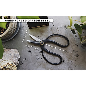 Bonsai Pruning Scissors for indoor outdoor gardening, Higurashi Bonsai Shears in a bamboo gift box, Versatile tool for use around the kitchen, house and garden