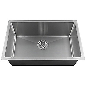 2920S Single Bowl 3/4" Radius Stainless Steel Sink, 16-Gauge, Sink Only