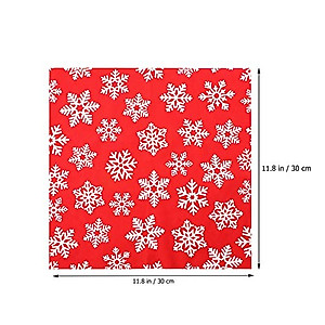 ARTIBETTER 20 Sheets Christmas Fabric Bundle Squares Snowman Santa Claus Cotton Fabrics Christmas Patchwork Squares for Sewing Cloths Quilting Scrapbooking DIY Crafts