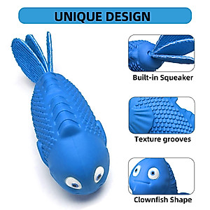 WinTour Dog Chew Toys for Aggressive Chewers, Squeaky Dog Toys, Almost Indestructible Dog Toys for Aggressive Chewers, Durable Tough Dog Toys for Medium Large Breed Dogs with Bacon Flavor