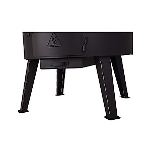 Wood Fire Oven for Kazan Uchag (furnace) for Kazan Oven Stove 18.5 x 15.55 x 18.3-inch Cast Iron Pan with Lid, Cooking Pot Kitchen Pot Cast Iron Asian Cauldron Camping Wok