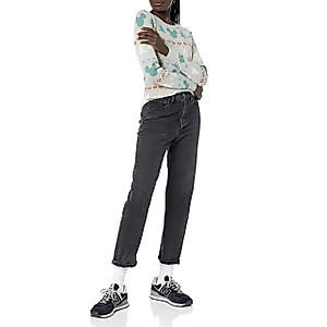 Amazon Essentials Disney | Marvel | Star Wars Women's Lightweight Crewneck Sweaters, Mickey Fair Isle - Womens, Large