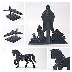 3DHoJor PLA Pro Filament 1.75mm (PLA Plus Black Filament), 1kg 3D Printer PLA Filament, PLA + 3D Printing Filament, Cardboard Spool, Dimensional Accuracy +/- 0.03 mm, Fit Most FDM 3D Printer