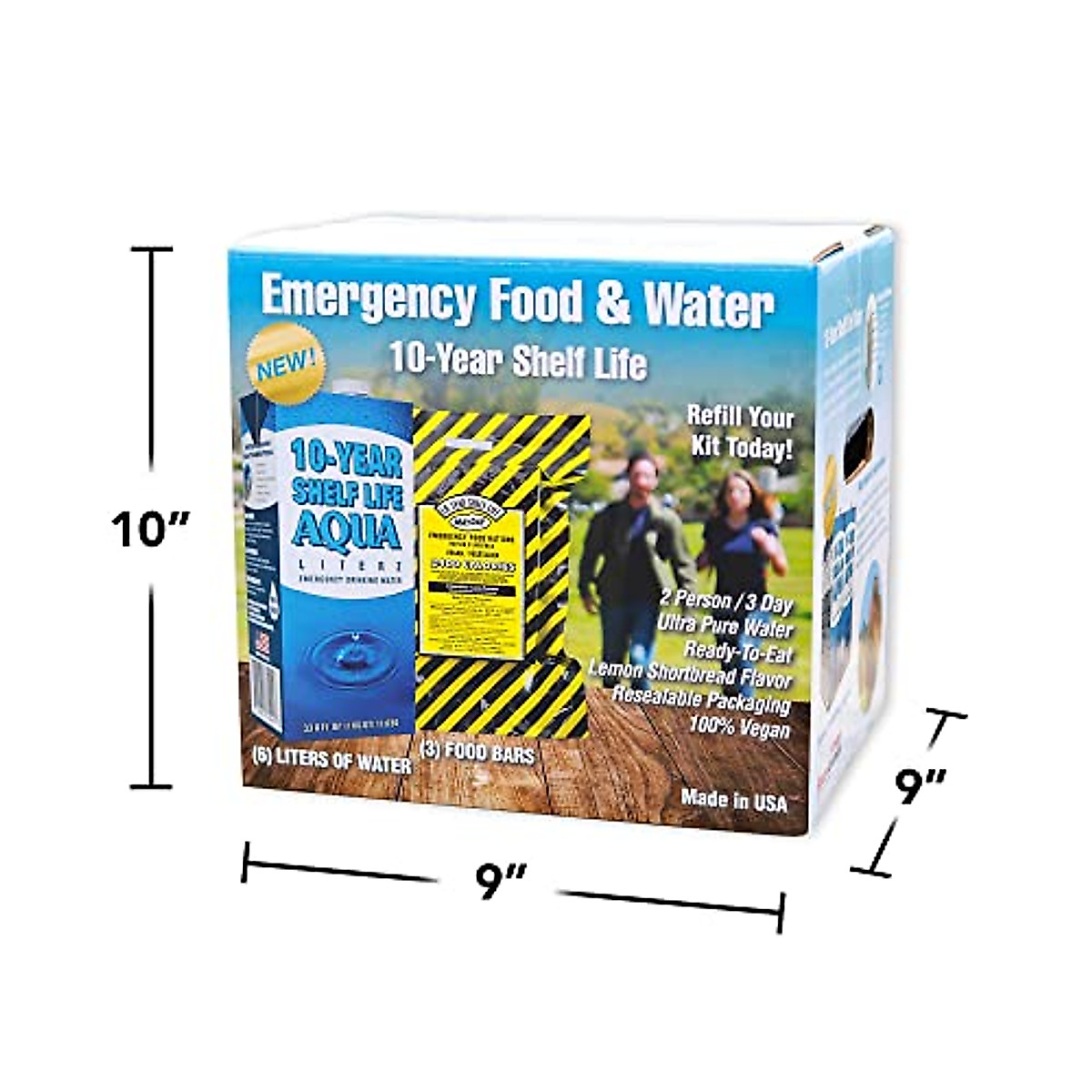 10 Year Vegan Food and Water Kit