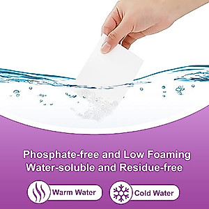 Zimwin Laundry Detergent Sheets, 80 Sheets Lavender Scent Laundry Soap Sheets - Eco-Friendly Hypoallergenic Liquidless Washing Supplies for Dorm Travel Camping - 80 Loads