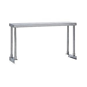 Fenix Sol Commercial Kitchen Stainless Steel Single Overshelf, 12" W x 24" L x 19" H, NSF Certified
