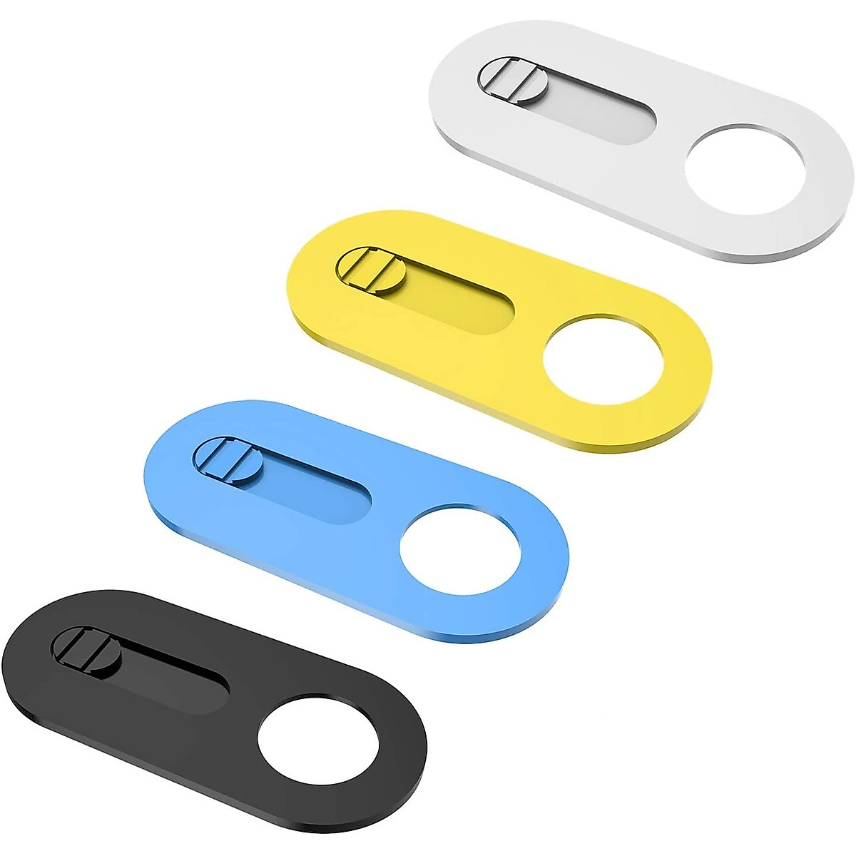 S MOSENCH Webcam Cover Slide Ultra Slim Web Camera Cover for Computer, Dell HP Laptop, Mac, Mac Book Pro, Smartphone, Slider Camera Blocker Protect Privacy and Security (4 Pack)