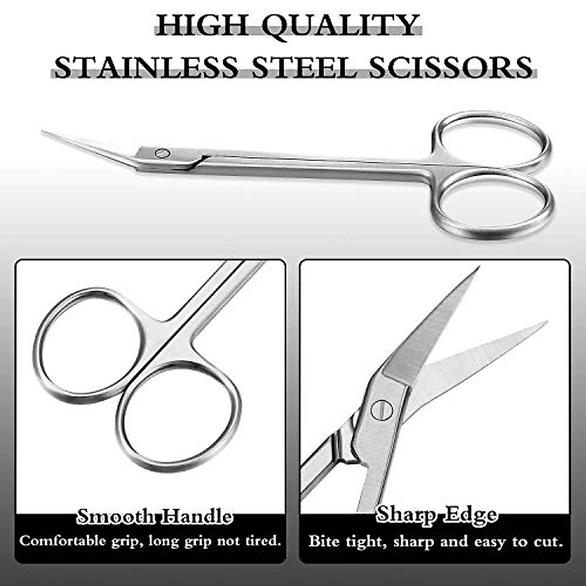 Long Handled Toenail Scissors Clippers - Podiatrist Manicure Pedicure for Seniors Elderly Men Women Ingrown Toenails Fingernail Cuticle Nail Scissor/Shear Stainless Steel (6 Inch)