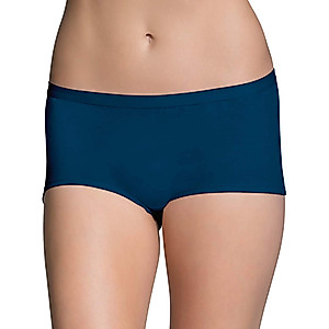 Fruit of the Loom Women's Beyondsoft Panties, Boyshort-Cotton Blend-6 Pack, 7