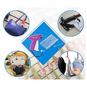 PAG Standard Tagging Gun Price Tag Attacher Gun for Clothing with 5 Needles and 2000 2" Barbs Fasteners, Purple