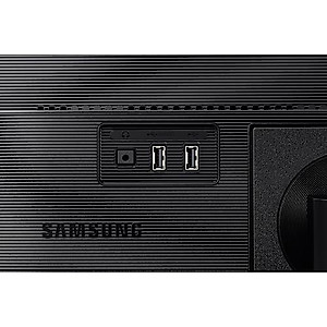 SAMSUNG FT45 Series 24-Inch FHD 1080p Computer Monitor, 75Hz, IPS Panel, HDMI, DisplayPort, USB Hub, Height Adjustable Stand, 3 Yr WRNTY (LF24T454FQNXGO),Black