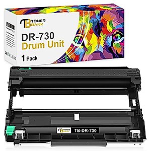 Toner Bank Compatible Drum Unit Replacement for Brother DR730 DR-730 DR 730 MFC-L2710DW MFC-L2750DW HL-L2370DW HL-L2395DW HL-L2350DW HL-L2390DW DCP-L2550DW MFC-L2750DWXL Printer (Black 1-Pack)