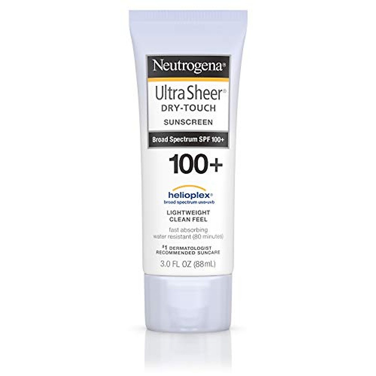Neutrogena Ultra Sheer Dry-Touch Water Resistant and Non-Greasy Sunscreen Lotion with Broad Spectrum SPF 100+, 3 fl. oz