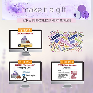 Spa Gift Baskets for Women Lavender Bath and Body At Home Spa Kit Mothers Day Spa Gifts Ideas - Luxury 15pcs with Bath Bombs, Shampoo Bar, Eye Mask, Shower Gel, Bubble Bath, Salts, Body Scrub Lotion