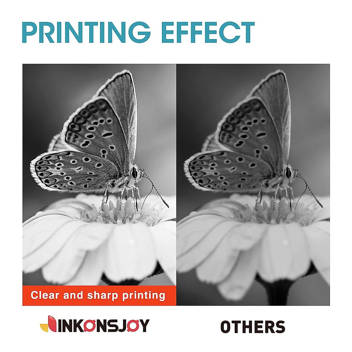 INKONSJOY Remanufactured 67 XL Black Ink Cartridge for HP Printers - 67XL Ink Cartridges for DeskJet 2700 2725 2752 2755 2732 Plus 4100 4152 4155 4140 Envy 6000 6055 6052 Pro 6400 6452 Replacement