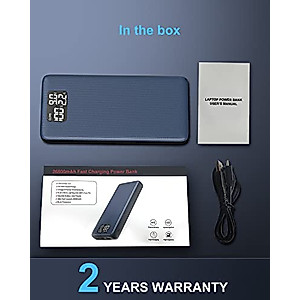EASYLONGER Power Bank, Portable Charger 26800mAh 22.5W Fast Charging Battery Pack, 3 Outputs Phone Charger with LED Display, PD 3.0 USB C External Battery for iPhone, Samsung, Tablet, LG, Android, etc