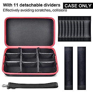Extra Large Battery Holder Storage Case for Milwaukee M18/ M12 Lithium-Ion, Batteries Charger Organizer Carrying Box Holds 18V 12V 2.0/3.0/4.0/6.5/5.0/8.0/6.0/9.0/12.0-Ah Batteries, Adapter (Bag Only)