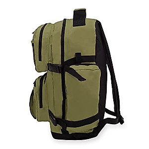 Everest Oversize Deluxe Backpack, Olive/Black, One Size