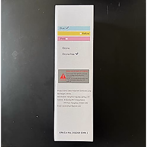 COTTON KNIGHT, UV Light Sanitizer, 55W UVC Germicidal Lamp, Air and Surface Sterilization, Kills 99.99% Germ Mites Molds, Room/Bathroom/Basement up to 750 sqft, 1Y Warranty (Pink with Ozone)