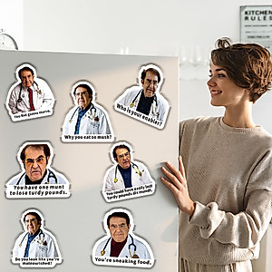 Dr Now Magnets Set Funny Dr. Now My 600 Lb. Life Fridge Magnet Set, Weight Loss, You Not Gonna Starve, Why You eat so Much? You're Sneaking Food. (A-7set)