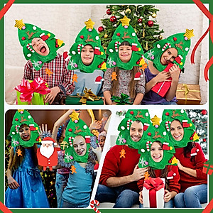 DomeStar Christmas Tree Hat with 7PCS Ornaments, Funny Christmas Hat, Novelty Santa Hat Crazy Hats Christmas Party Hat Dress Up Celebrations