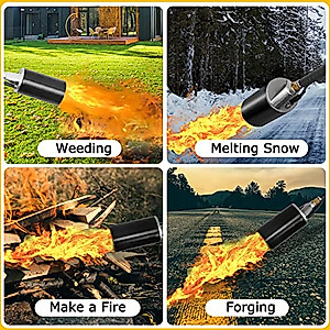 Singry Propane Torch Weed Burner,Connect 5-100Lb Propane Tank,Weed Torch Propane Burner Self Igniting,Flame Thrower Fire Gun,Weed Burner Torch for Propane Tank,Propane Weed Torch,Blow torch,Roof Torch
