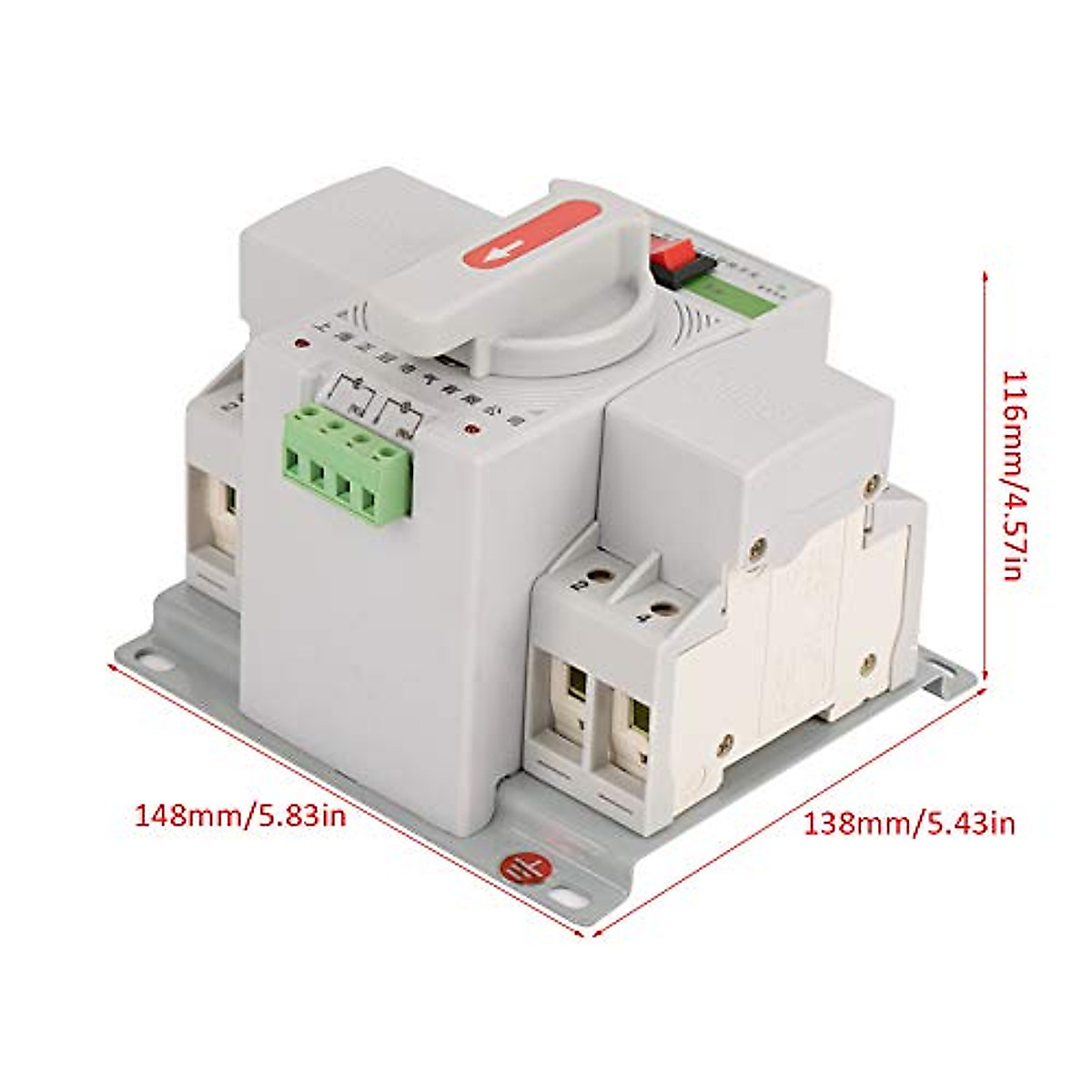 220V 63A Automatic Transfer Switch Mini Intelligent Dual Electronic Power Circuit Breaker (2P)