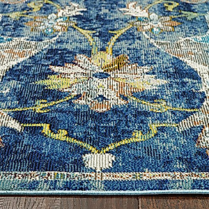 LR Home Gala Collection Area Rug, 8' x 10', Navy Multi