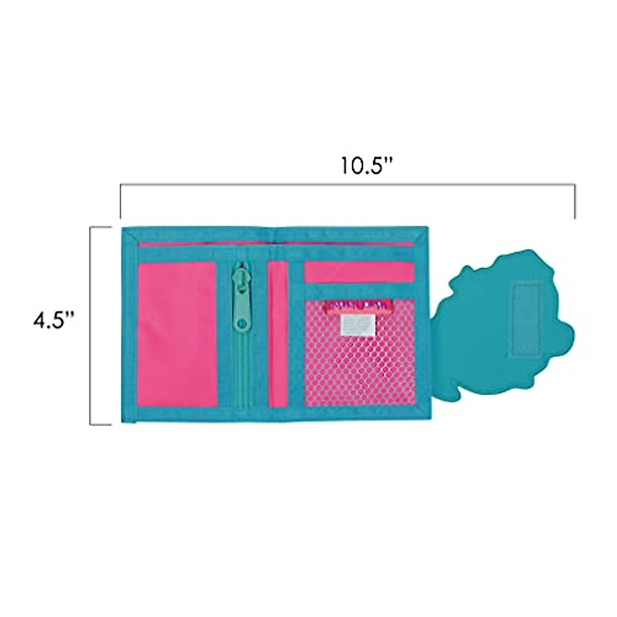 Stephen Joseph Kids' Unisex Toddler Wallet,Polyester, Spacious, Rainbow