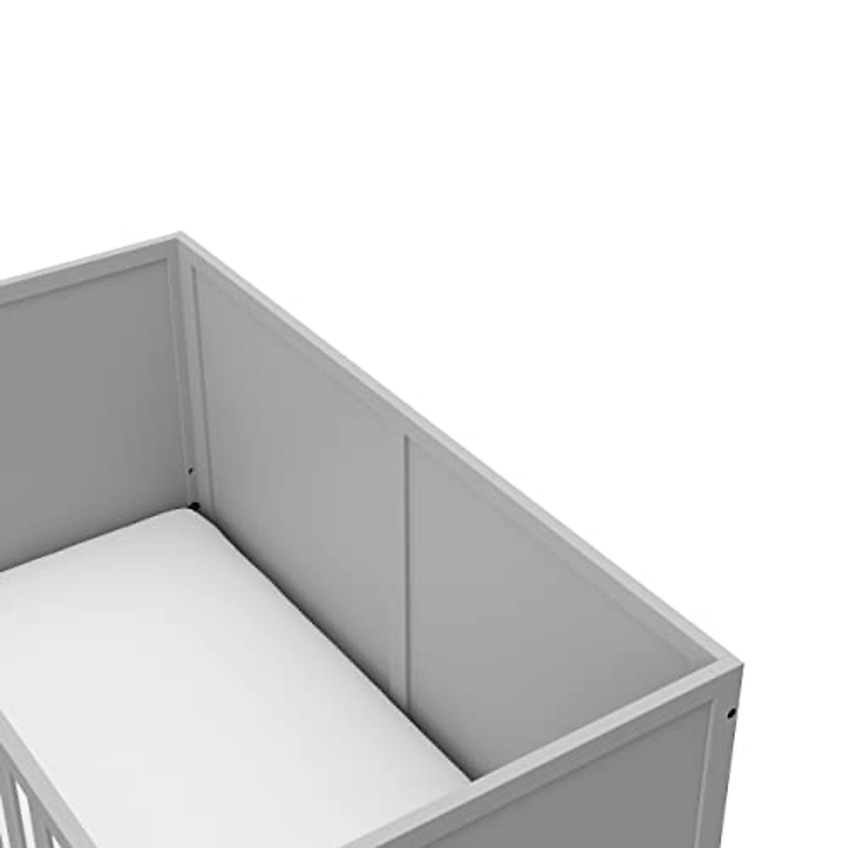 Graco Theo Convertible Crib (Pebble Gray) – Converts from Baby Crib to Toddler Bed and Daybed, Fits Standard Full-Size Crib Mattress, Adjustable Mattress Support Base