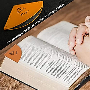 12 Pcs Bible Verses Bookmarks with Cross Pendants, Bookmark for Bible & 6 Pcs Leather Bookmarks, Page Corner Bookmarks.