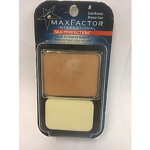 Max Factor Silk Perfection Liquid to Powder Makeup Foundation Cool Bronze Original Formula
