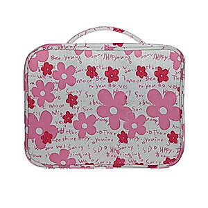 QTKJ Bible Covers for Women, Carrying Book Cover Case with Handle and Zippered Pocket Bible Cover for Mom Ladies Teens Girls (015)