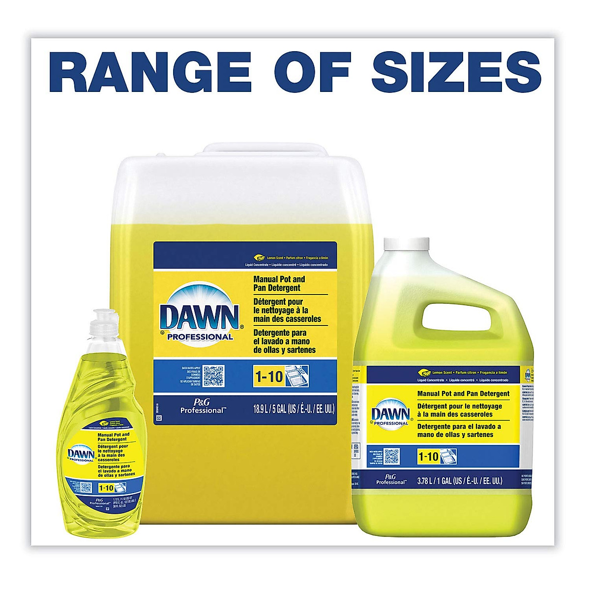 Dawn 45113EA Manual Pot & Pan Dish Detergent, Lemon, 38 oz Bottle