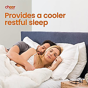 Cheer Collection Full Size Mattress Topper, 4 Inch Gel Infused Memory Foam Bed Topper with Washable Bamboo Cover, Supportive Dual Layer Soft and Firm Mattress Top - 54" x 75" x 4" Inches