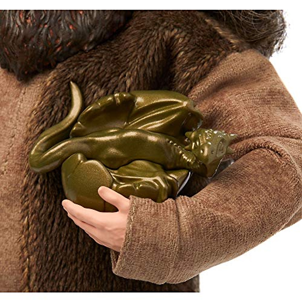 Mattel Harry Potter Rubeus Hagrid Collectible Doll, Approx. 12-inch Wearing Belted Shirt and Vest. with Dragon Accessory, Gift for 6 Year Olds and Up