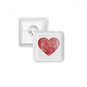 DIYthinker Finger Print Valentine's Day Heart Keycap Mechanical Keyboard PBT Gaming Upgrade Kit