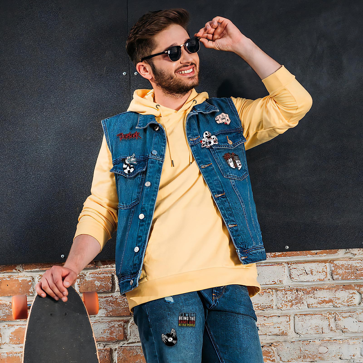 Pibupibu 7 Pack Punk Enamel Pins Funny Skeletons Snake Pins for Jacket Backpacks (Berserk)