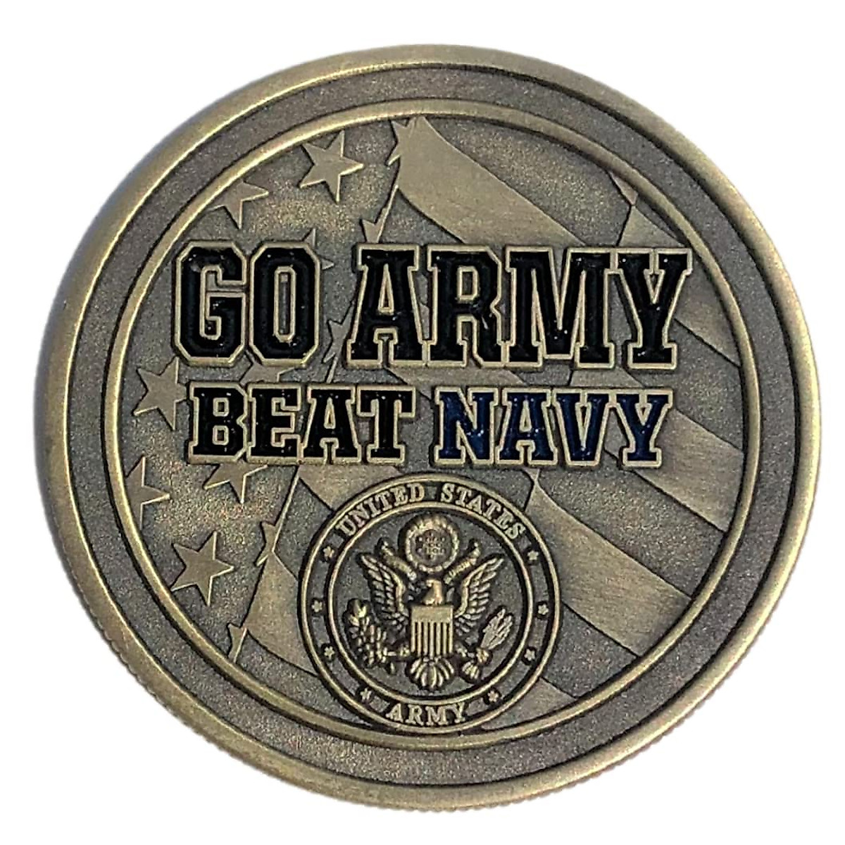 United States Army USA Go Army Beat Navy Challenge Coin