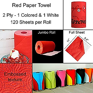 Renova Red Label Kitchen Paper Towels, 1 Roll 120 Sheets