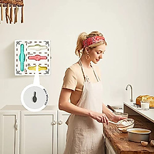 WGFKVAS Ziplock Bag Storage Organizer for Kitchen Drawer, Food Storage Bag Holders, Wood Kitchen Food Baggie Dispenser Box, Compatible with Gallon, Quart, Sandwich and Snack Variety Size Bag