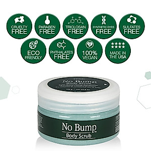 GiGi No Bump Body Scrub - Exfoliating Scrub for Ingrown Hair & Razor Bumps, Pre & Post-Waxing Treatment, Smooths Skin & Prevents Irritation, 6 oz, 1 Pack