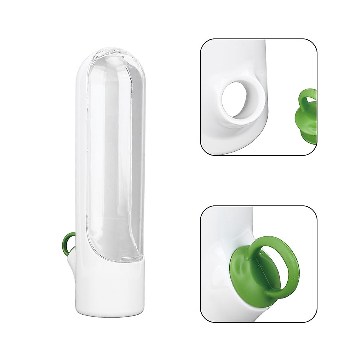 Lwuey Herb Savor Pod, Saver for Refrigerator Fresh Keeper Container Vegetable Preservation Bottle Vanilla Storage Cup Keep Greens Practical Tool Cilantro Mint Leaves Parsley Asparagus Kitchen Home