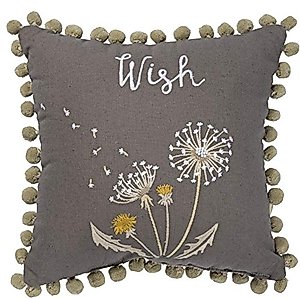 Primitives by Kathy Home Décor Pillow, 1 Count (Pack of 1), Gray