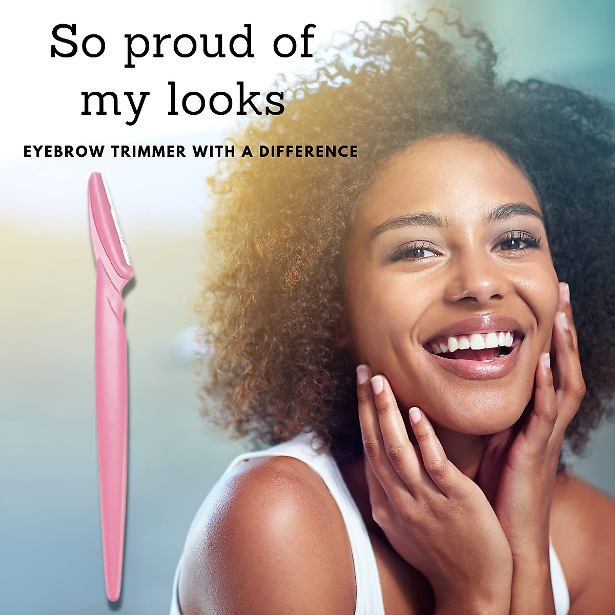 Eyebrow Razor for Women (Pack of 6) Facial Razors for Women, Face Shaver, Peach Fuzz Remover, Women's Razors, Ladies Razors for Facial Hair, Eyebrow Trimmer, Safety Cap Included, Face and Neck Razor, Brow Razor, Remove Fine Hairs by TradeProvider®